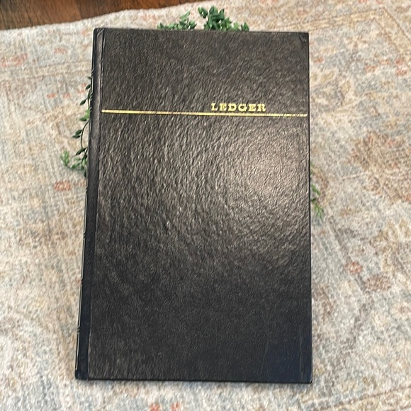 Vintage | Office | Vintage Ledger Book | Poshmark